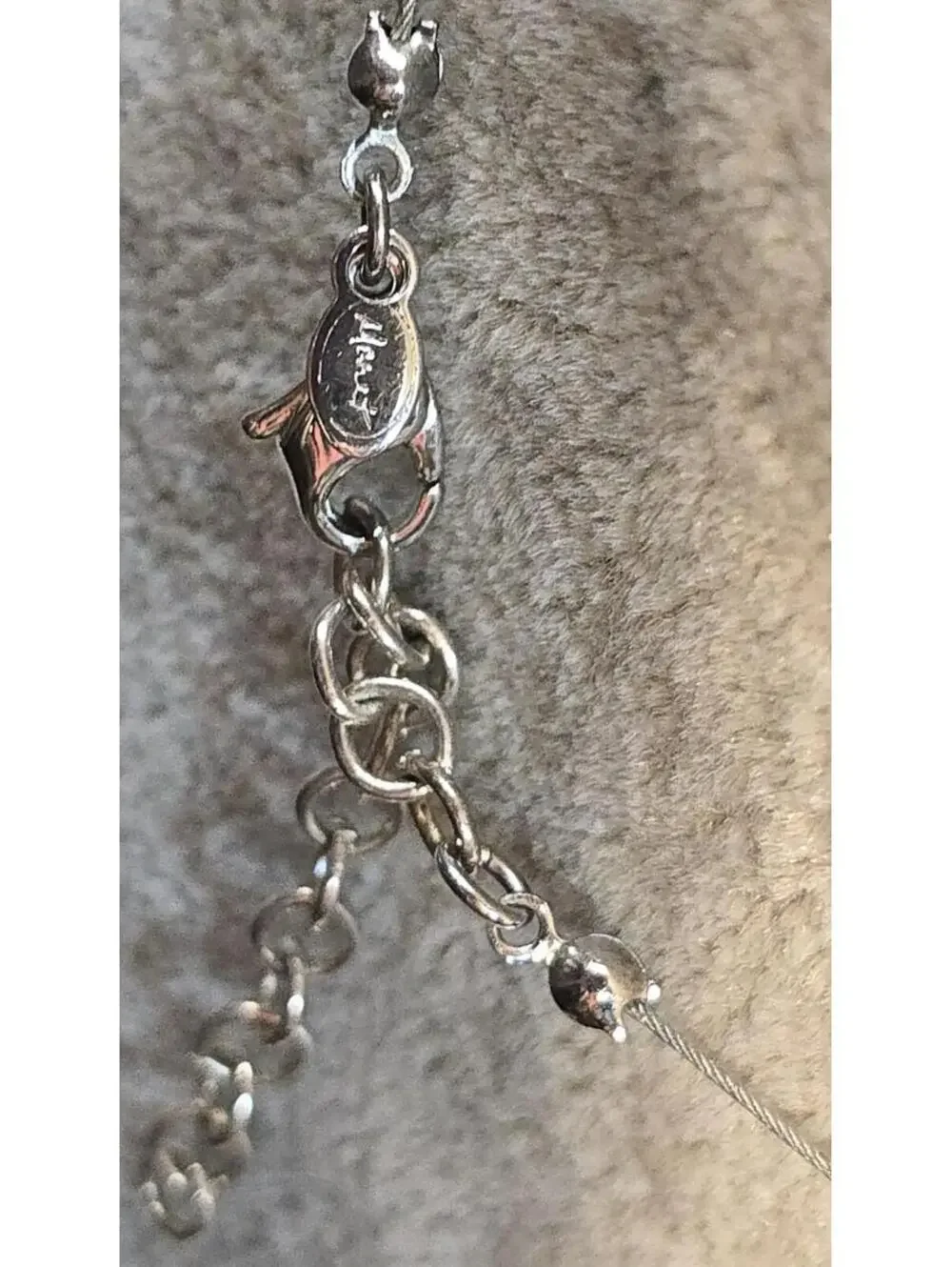 Monet | Jewelry | Monet Silver Tone Stationed Bead Cable Necklace Blue ...